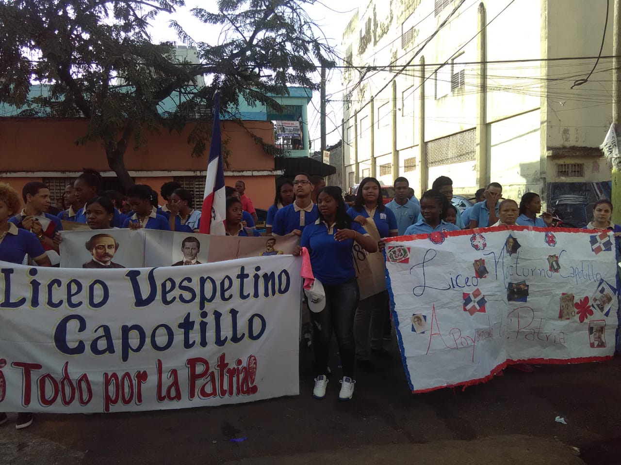 Proceso.com.do : Estudiantes de Capotillo rinden honor a la patria