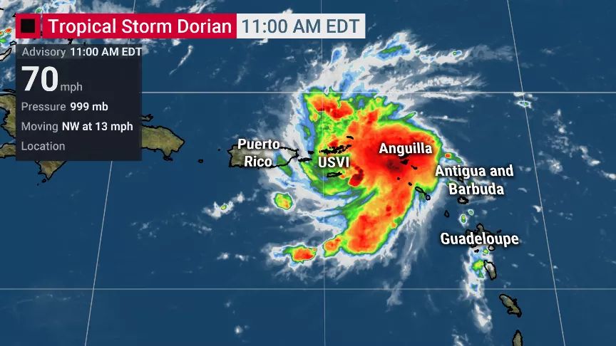 Proceso.com.do : Dorian fortalece mientras se aleja de RD; COE mantiene ...