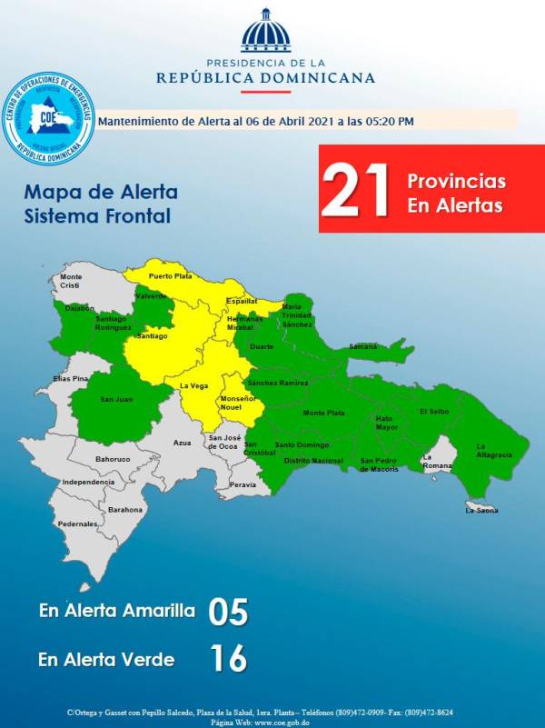 Proceso.com.do : Continuaran las lluvias este miércoles; COE mantiene ...