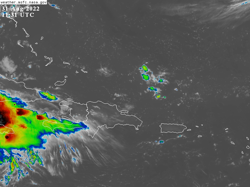 Onamet vigila zona de aguaceros con 60% de probabilidad para convertirse en ciclón tropical