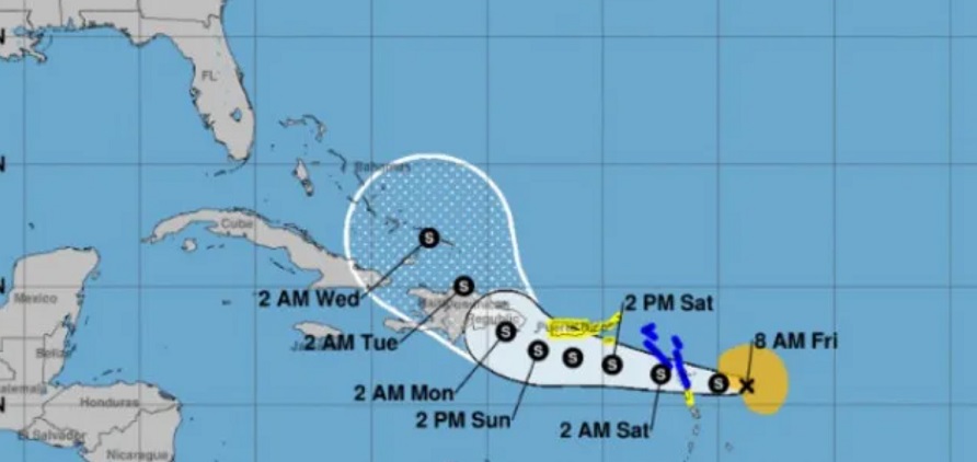 La tormenta tropical Fiona mantiene su paso hacia Puerto Rico