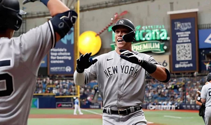Rastreando el ritmo de jonrones de Aaron Judge, lleva 55 vuelacerca