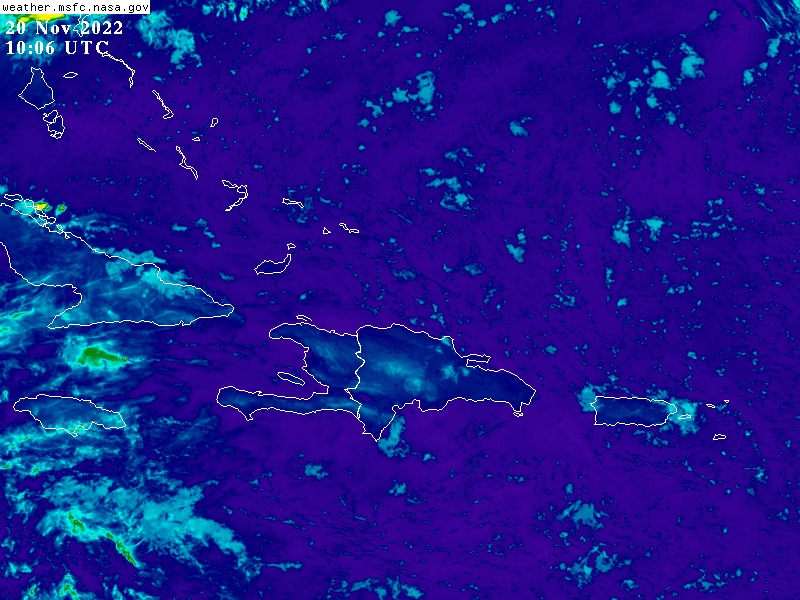 El tiempo! La ONAMET pronostica aguaceros ocasionales sobre algunas regiones de RD
